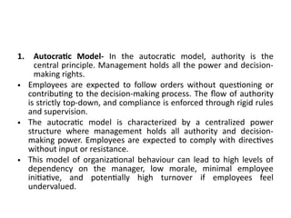 PPT on basic of Organization Behaviour, fundamental, basic, theories | PPTX