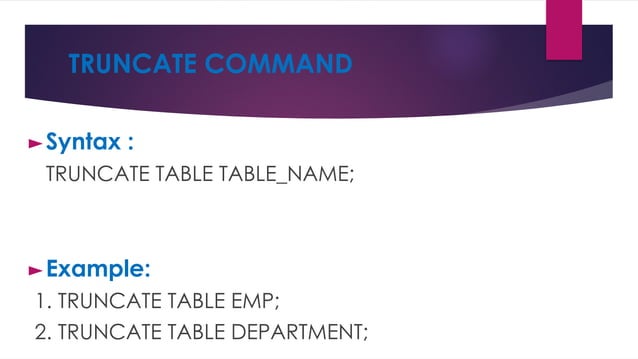 DDL Commands in Database Management System.pptx