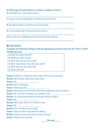 Unit 1 : Home, for ilsw grade 6 education | DOCX