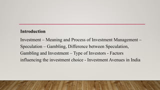 Introduction of investment Management .pptx