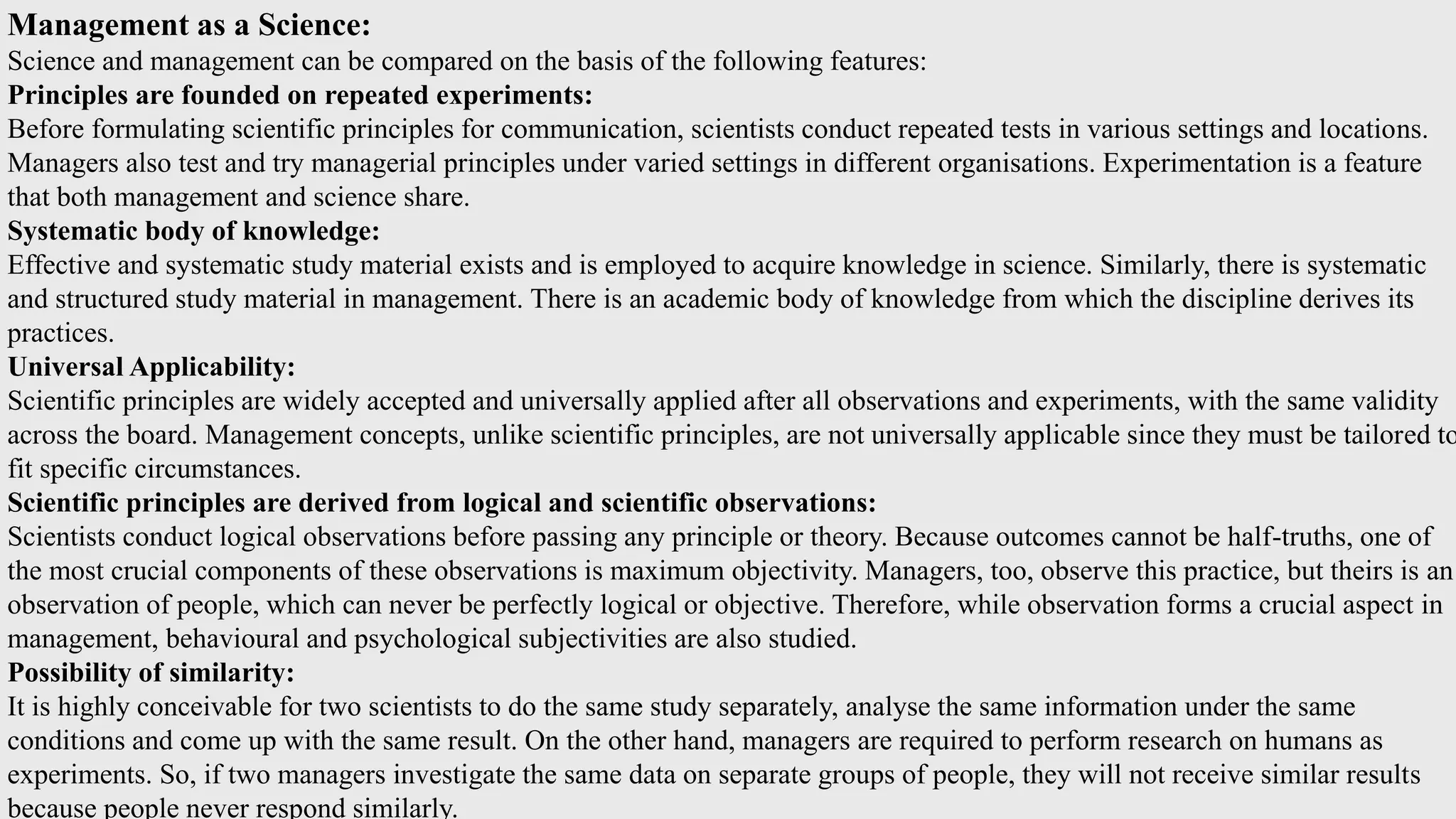 Unit 1.pdf management meaning features and imp | PDF