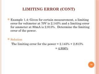 unit1 for electronic measurements and Instrumentationpptx | PPTX
