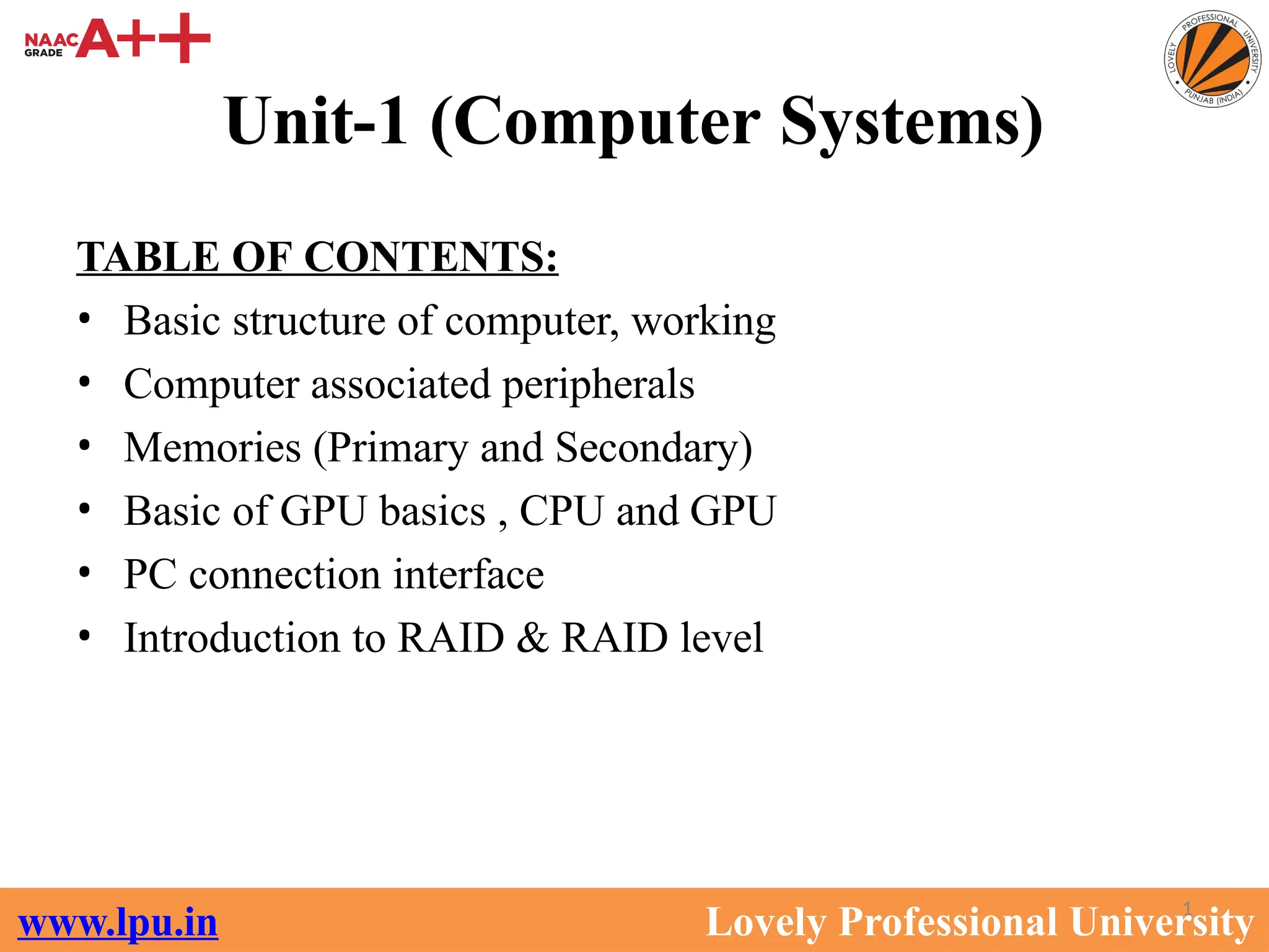 Computer Systems and Structural Architecture | PPTX