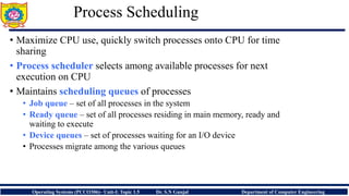 Process Scheduling Scheduling Queue, Types of Sheduler | PDF