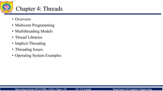 Unit-I Process Management :Threads-Multithreading Models | PDF