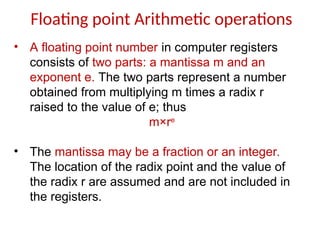 UNIT 1.4.ppt consists of fixed and floating point operations | PPT