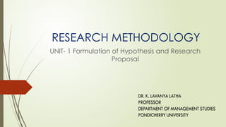 research methodology , Hypothesis.pptx