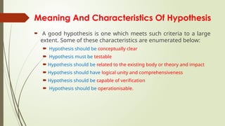 research methodology , Hypothesis.pptx