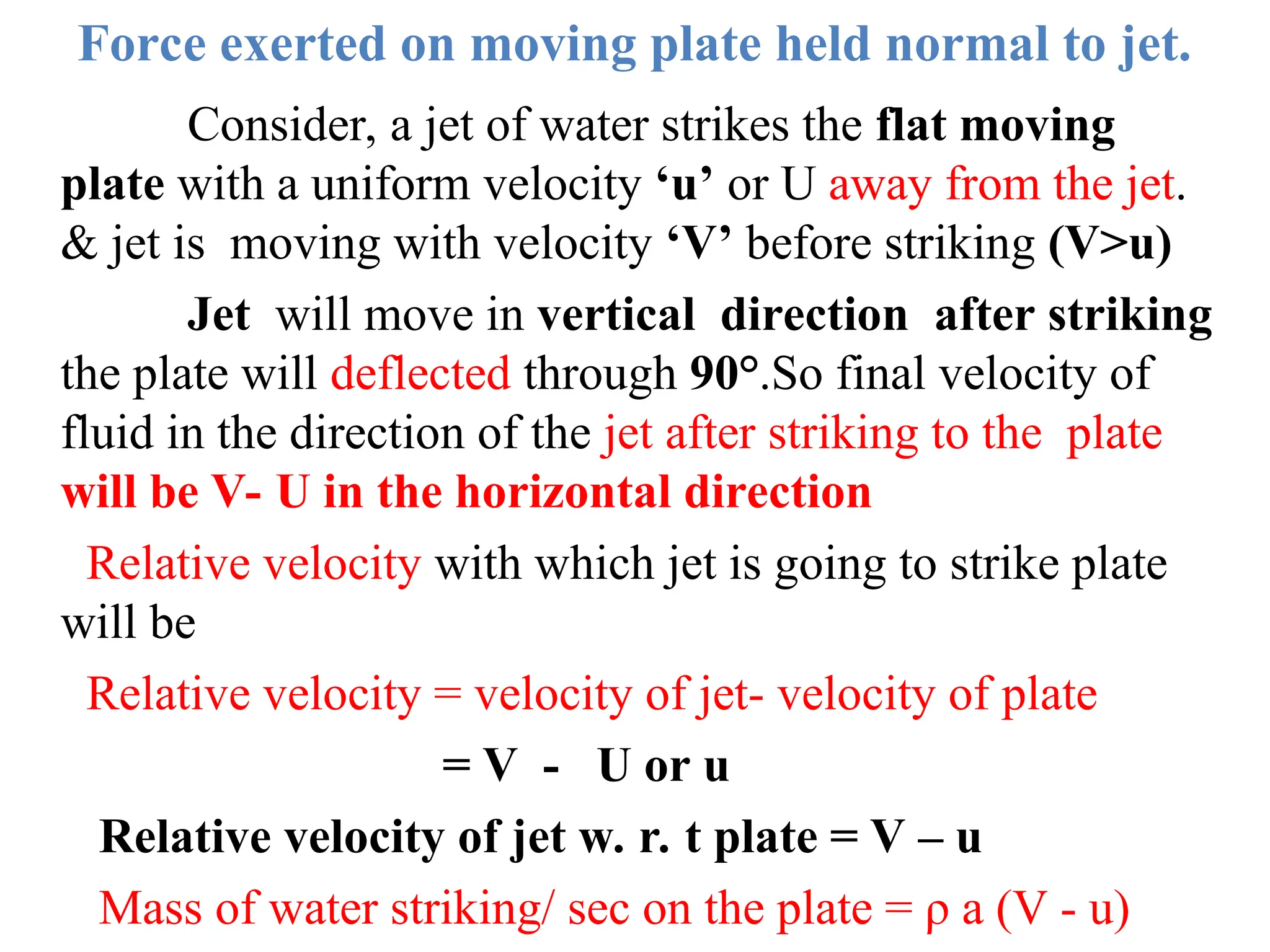 Impact of Jet. Impulse momentum principle and its application to fixed ...