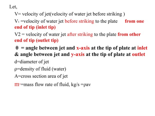 Impact of Jet. Impulse momentum principle and its application to fixed ...
