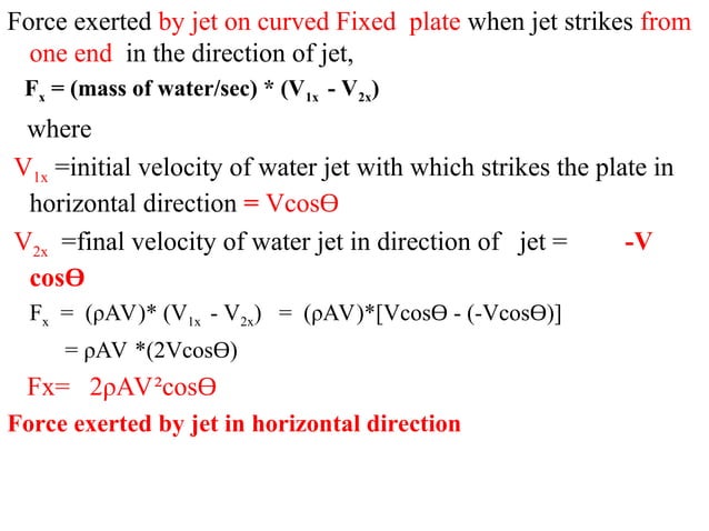 Impact of Jet. Impulse momentum principle and its application to fixed ...