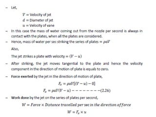 Impact of Jet. Impulse momentum principle and its application to fixed ...