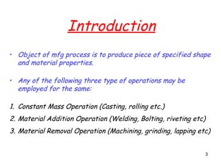 machining and machine tool Unit 1&2 | PPT