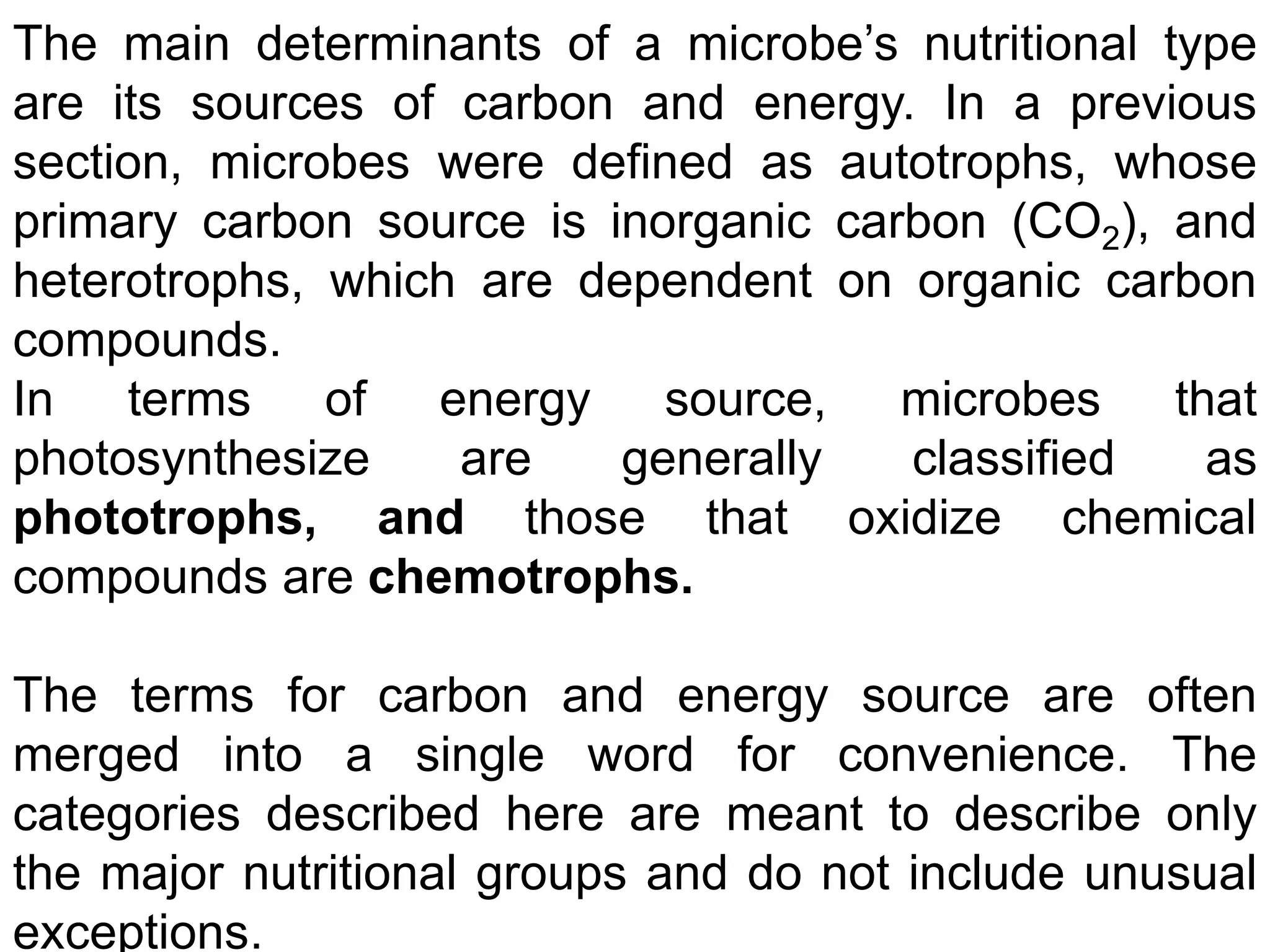 Nutritional classification of microorganisms | PPT