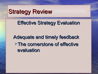 Unit 1 3 strategy evaluation | PPT