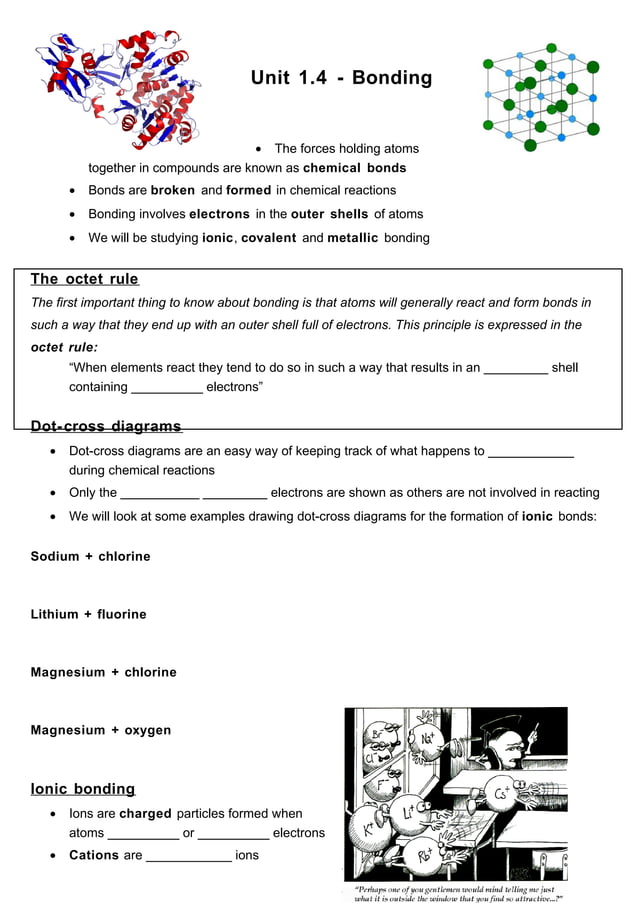 Unit 1 4 Bonding Notes | PDF