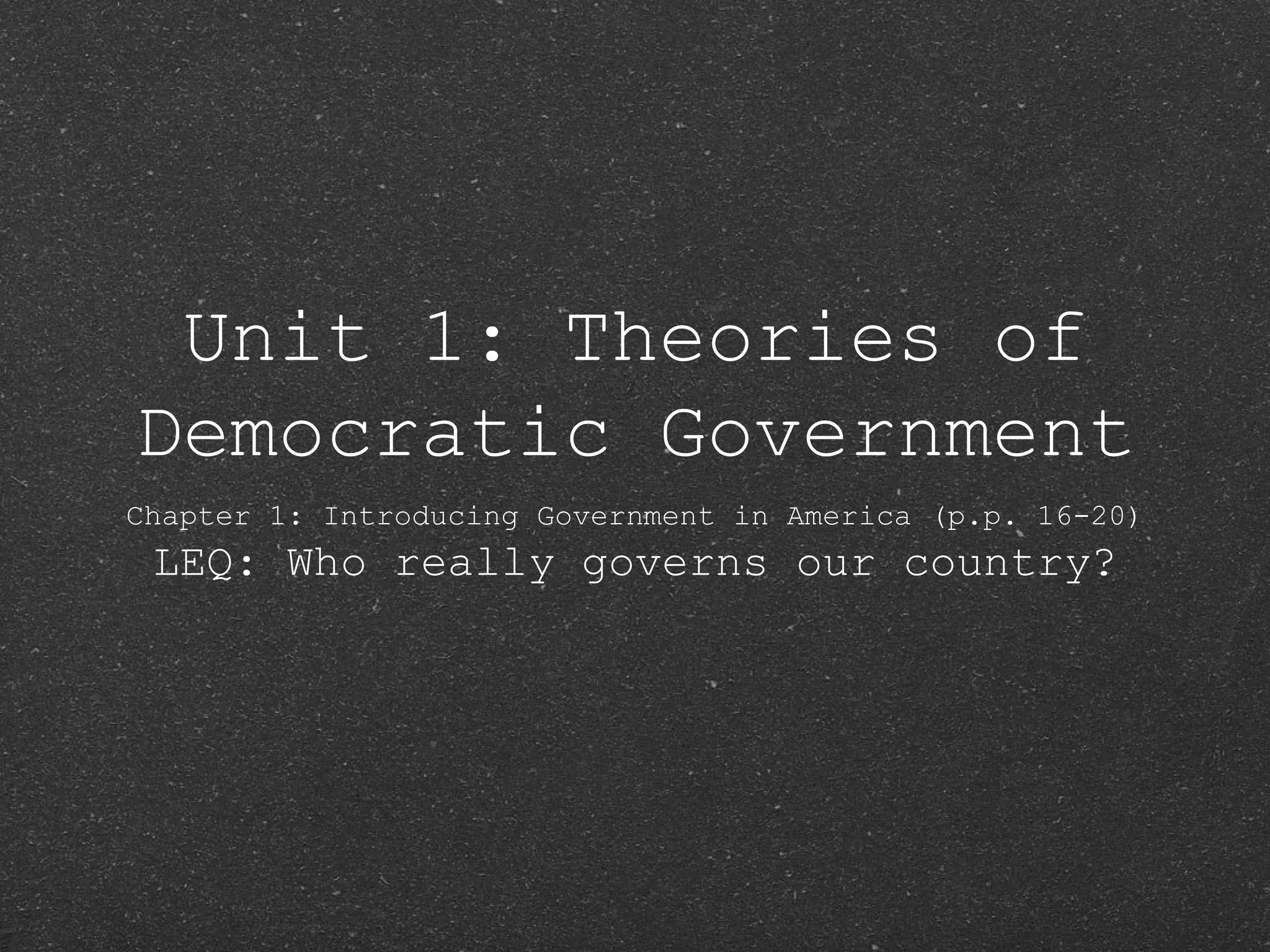 Unit 1.5 | PPT