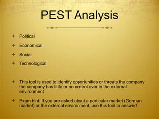 IB B&M Unit 1.5 pest | PPTX