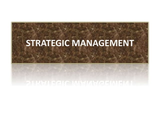 Unit 1 (a & b) strategic management | PPTX