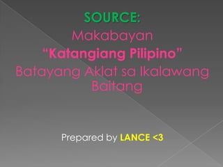 Unit 1 aralin 2 (MAKABAYAN) | PPT