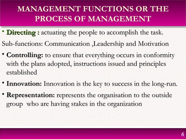 Basic Concept of Management