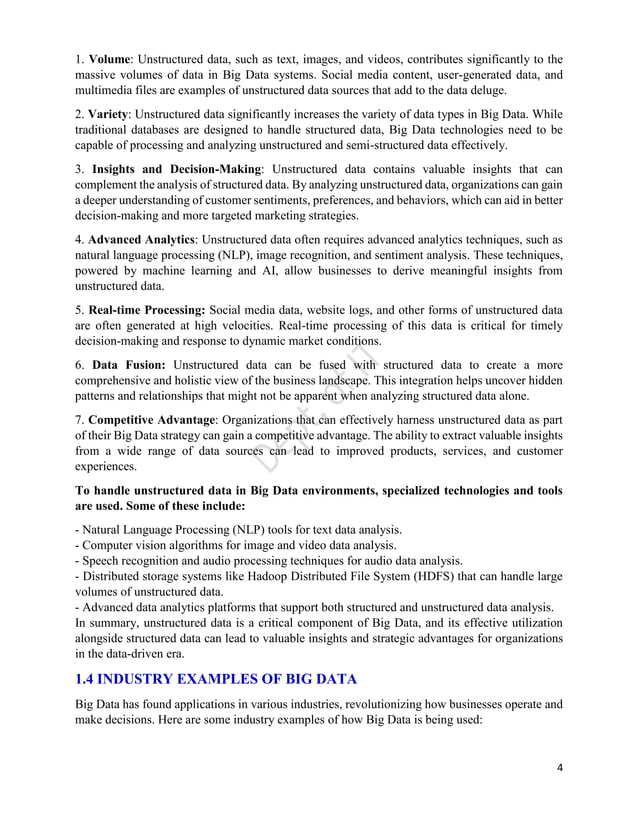 UNIT 1 -BIG DATA ANALYTICS Full.pdf | Databases | Computer Software and Applications