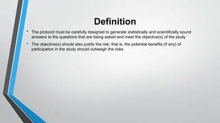 Unit 1 - Clinical Trial Protocol. Clinical research Regulation.pptx