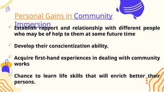 UNIT 1 - Community Immersion and its Objectives.pptx