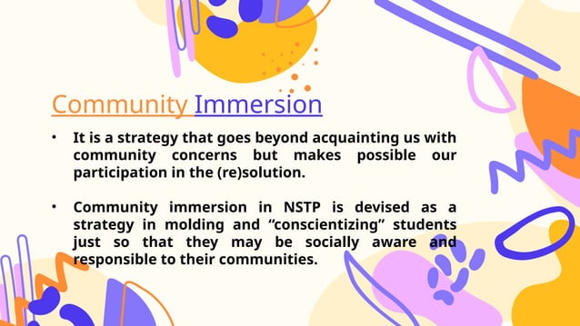 UNIT 1 - Community Immersion and its Objectives.pptx