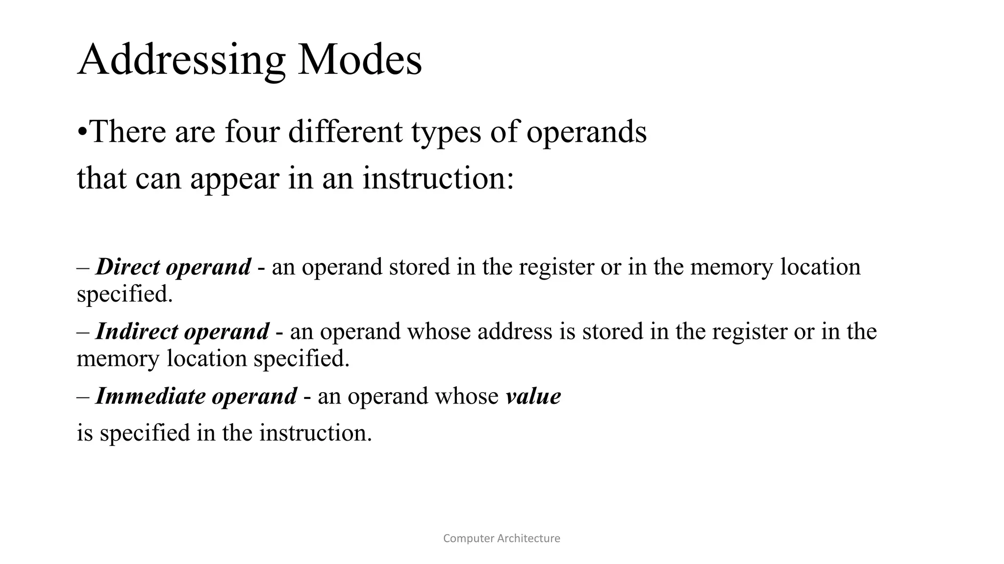 Unit 1 Computer Architecture 1 Ppt 