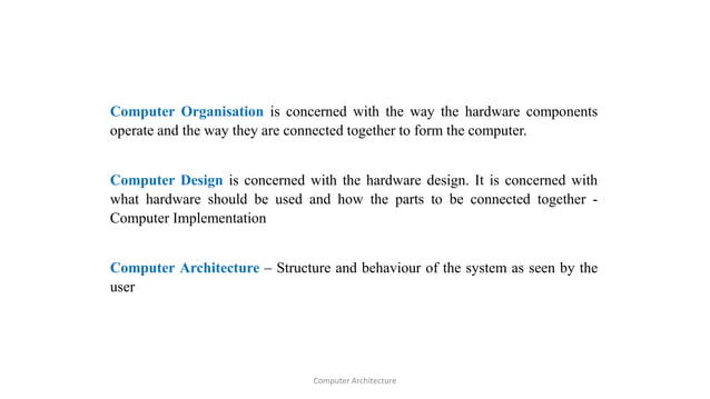 Unit 1 computer architecture (1) | PPTX