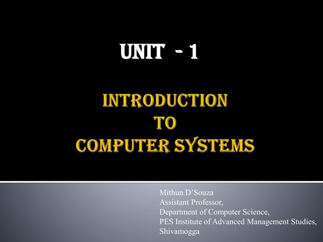 Unit 1 computer concepts | PPT