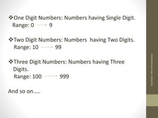 Natural and Whole Numbers | PPTX