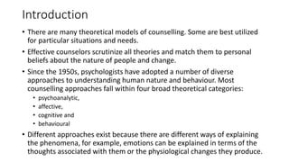 Unit 1 - Counselling Theory - Approach [4].pptx