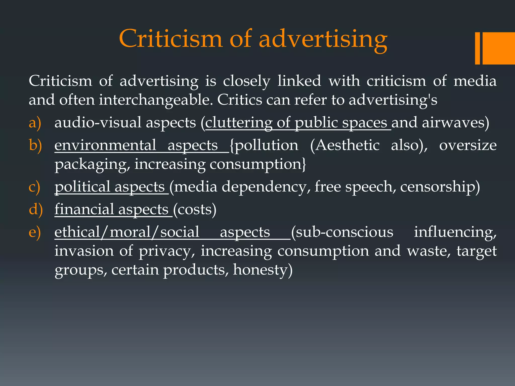 Creative advertising and media planning – introduction | PPTX