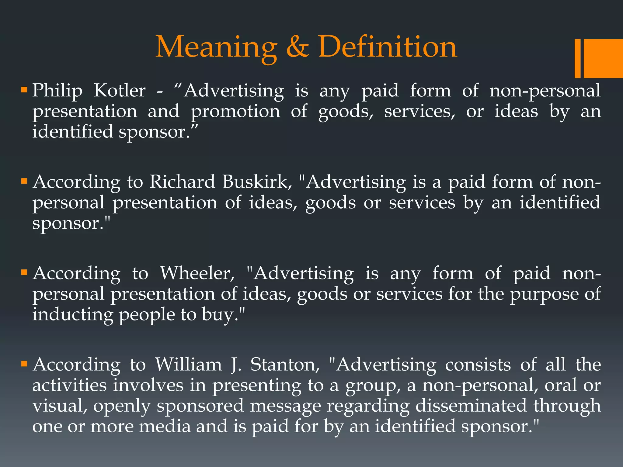 Creative advertising and media planning – introduction | PPTX