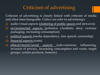 Creative advertising and media planning – introduction | PPTX