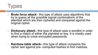 Cryptanalysis | PPTX