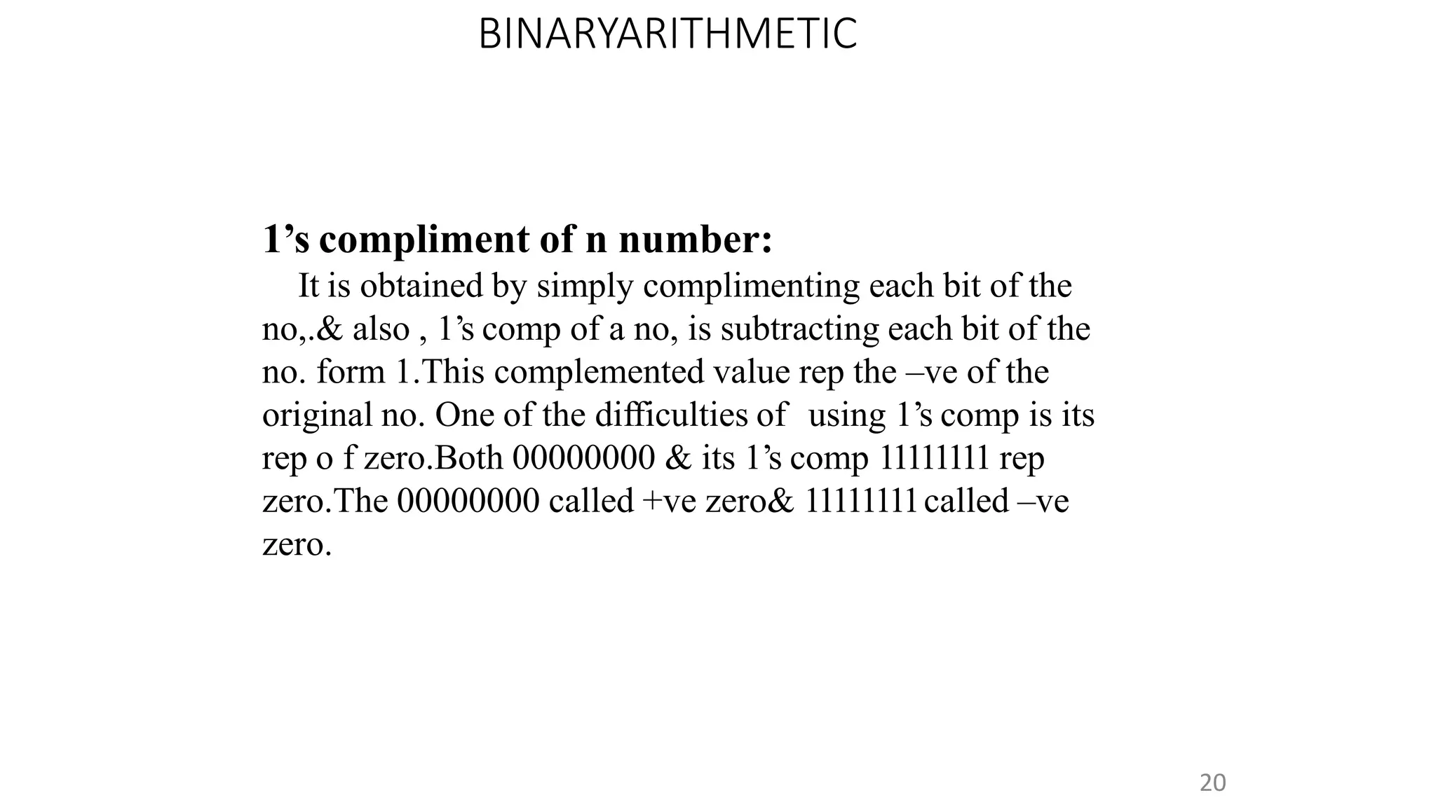 Unit 1 Data Representation And Computer Arithmetic Ppt