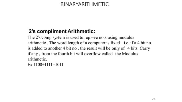 Unit 1 data representation and computer arithmetic | PPTX | Computing ...