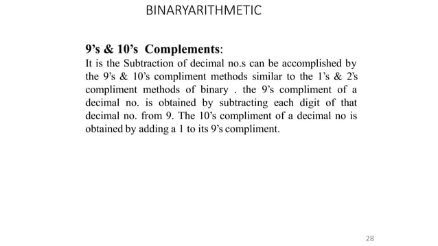 Unit 1 Data Representation And Computer Arithmetic Pptx Computing 5030