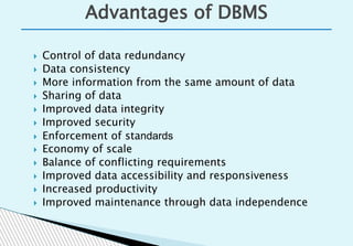 Unit 1: Introduction to DBMS Unit 1 Complete | PDF