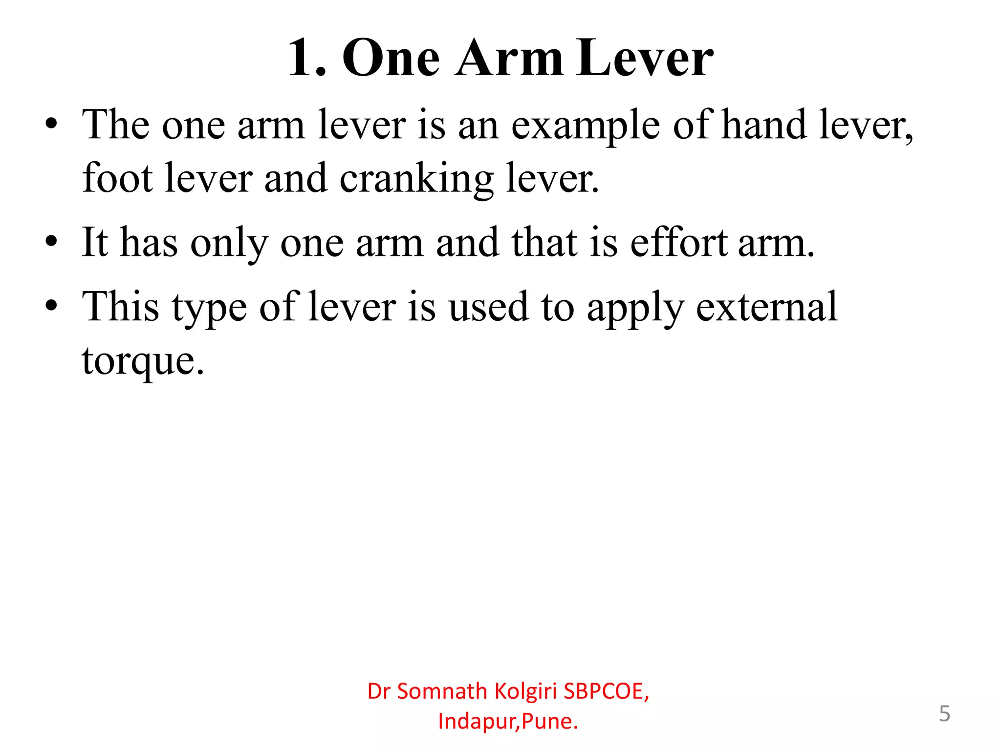 Unit1 designof levers | PDF