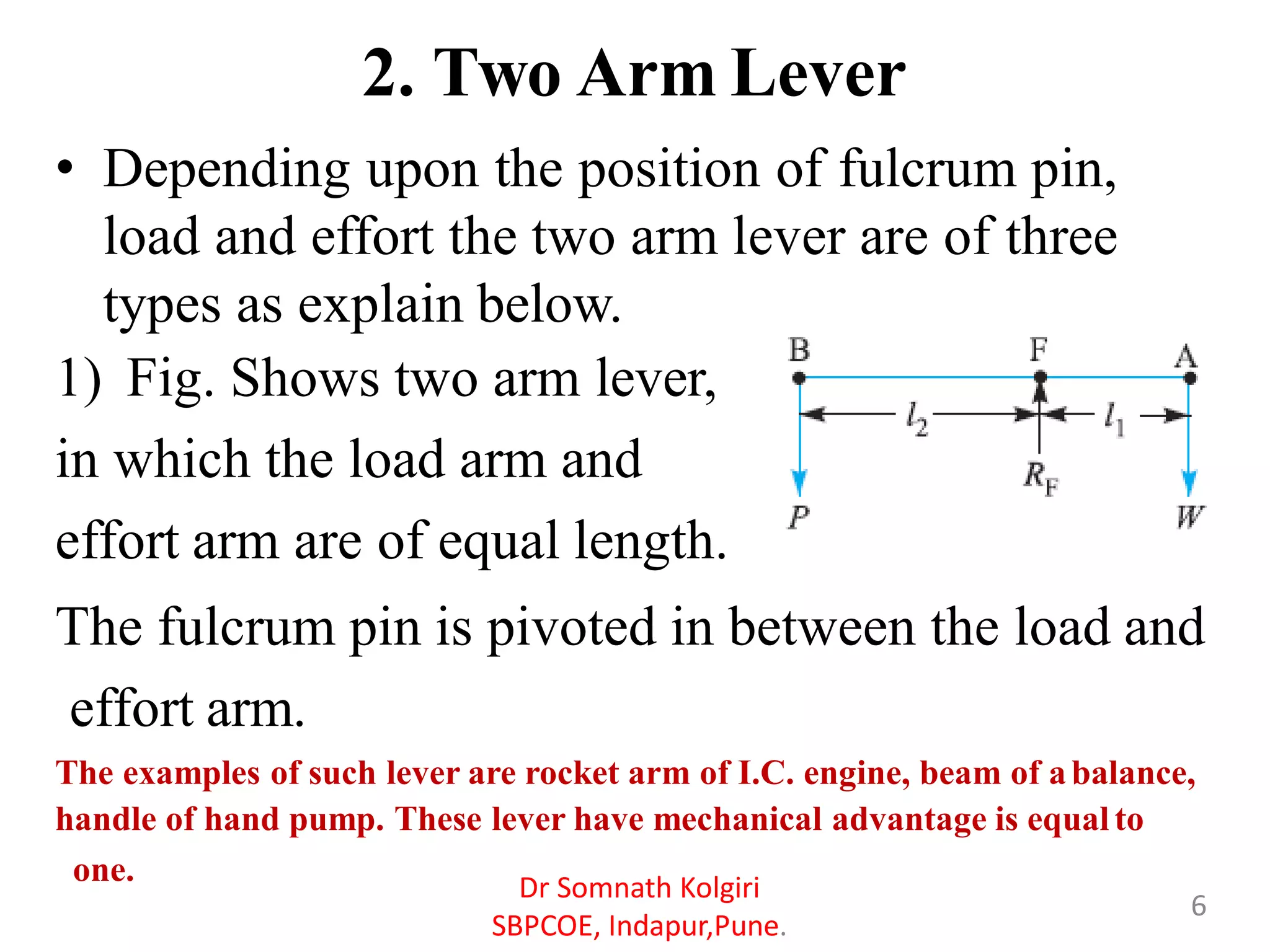 Unit1 designof levers | PDF