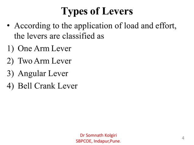 Unit1 designof levers | PDF | Science
