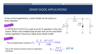 Electronic Principles: Different Types of Diodes | PPT