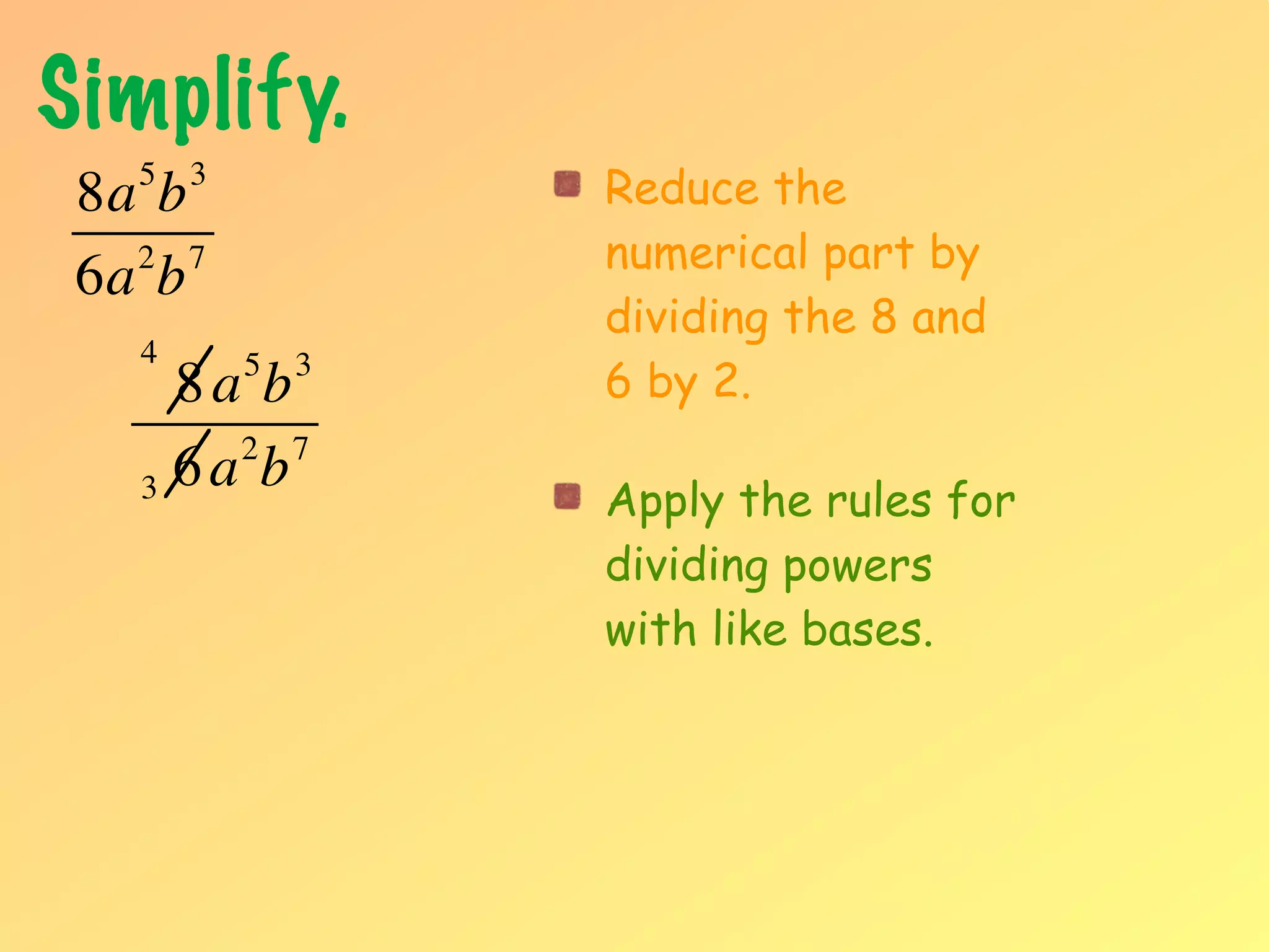 Unit 1 - dividing a polynomial by a monomial | KEY | Physics | Science