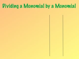 Unit 1 - dividing a polynomial by a monomial | KEY | Physics | Science