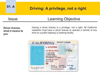 Unit 1 driving responsibilities | PPTX