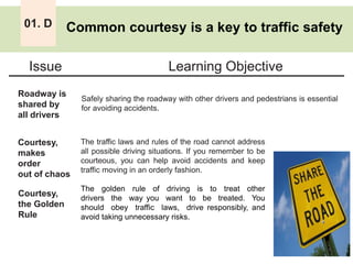 Unit 1 driving responsibilities | PPTX